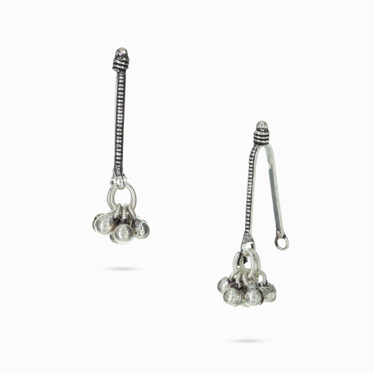 Traditional Bugdi Earrings | Silver Alloy with Jhumka Style – Utsaav by ...