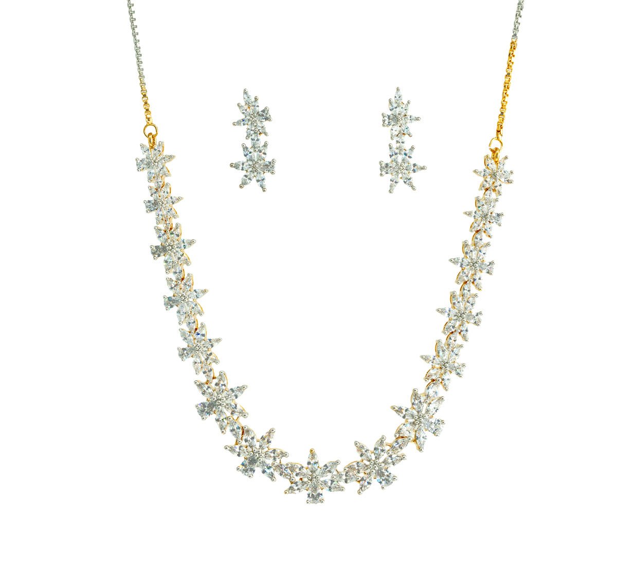 Starlight Cascade Necklace Set | Elegant Jewelry for Weddings and ...